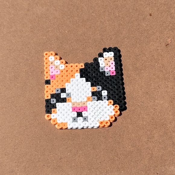 Art | Calico Cat Perler Bead Sprite | Poshmark